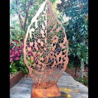 China Art Leaf Metal Tree Corten Steel Sculpture Garden Decoration for sale