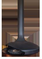 China durable Modern Suspended Wood Burner Hanging Woodburner 800mm Diameter for sale