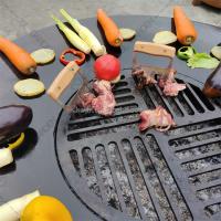 China Portable Charcoal Barbecue Grill Weathering Steel 3 In 1 Bbq Grill D1000mm for sale