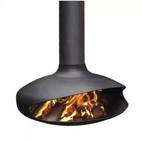China Diameter 600mm Wood Burning Fire Pits Indoor Decor Hanging Wood Fireplace for sale