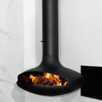 China Diameter 600mm Wood Burning Fire Pits Indoor Decor Hanging Wood Fireplace for sale