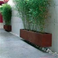 China Weather Proof Garden Metal Ornaments 2mm Decorative Stainless Steel Flower Pot for sale