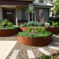China Weather Proof Garden Metal Ornaments 2mm Decorative Stainless Steel Flower Pot for sale