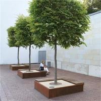 China Weather Proof Garden Metal Ornaments 2mm Decorative Stainless Steel Flower Pot for sale