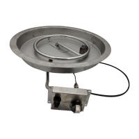 China ISO9001 Outdoor Propane Heater Gas Fire Pit Pan Kit 910mm*300mm Rectangular for sale