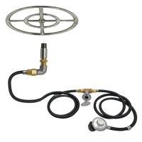 China ISO9001 Outdoor Propane Heater Gas Fire Pit Pan Kit 910mm*300mm Rectangular for sale