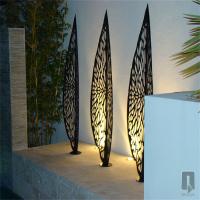 China ISO9001 SGS Corten Steel Sculpture Garden Decoration Art Leaf Metal Tree for sale