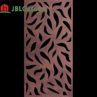 China 2mm Corten Steel Garden Screens Irregular  Laser Cut Decorative Panels 38x15cm for sale