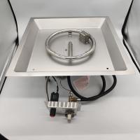 China 480mm*480mm Pre Rusted Stainless Steel Gas Fire Pit Burner For Outdoor for sale