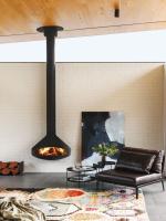 China 800mm Indoor Wood Burning Stove Decorative Suspension Fireplace wear resisting for sale