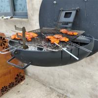 China Antirust Folding Outdoor Portable Bbq Grill 21.75 Inch Diameter Fire Bowl for sale