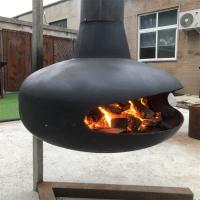 China Portable Camping Wood Burning Fire Pits 60cm 80cm Low Smoke Rocket Stove for sale