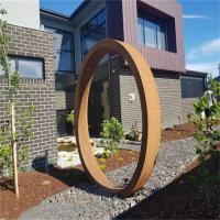China Non Rusting  Modern Corten Steel Sculpture Statue Metal Art Decoration SGS for sale