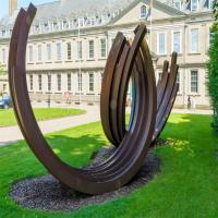 China Non Rusting  Modern Corten Steel Sculpture Statue Metal Art Decoration SGS for sale