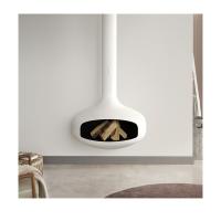 China Diameter 100cm Hanging Wood Burning Stove Suspended Fire Place Carbon Steel for sale