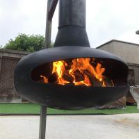 China Portable Camping Wood Burning Fire Pits 60cm 80cm Low Smoke Rocket Stove for sale