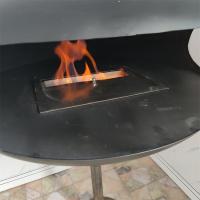 China 2mm 3mm Ethanol Fire Pits Indoor Round Free Standing Decorative Fire Pit 800mm for sale