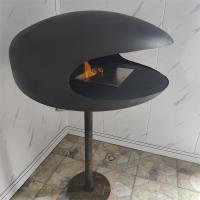 China 2mm 3mm Ethanol Fire Pits Indoor Round Free Standing Decorative Fire Pit 800mm for sale