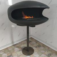 China 2mm 3mm Ethanol Fire Pits Indoor Round Free Standing Decorative Fire Pit 800mm for sale