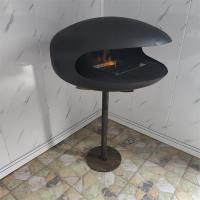 China 2mm 3mm Ethanol Fire Pits Indoor Round Free Standing Decorative Fire Pit 800mm for sale