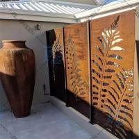 China 900*1800mm Corten Steel Fence Panels Weathering Steel Garden Screen ISO9001 for sale