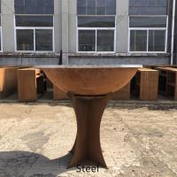 China D800mm Corten Steel BBQ Grill Barbecue Fire Pit abrasion resistance for sale