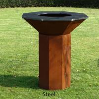 China D800mm Corten Steel BBQ Grill Barbecue Fire Pit abrasion resistance for sale