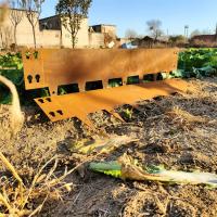 China non rusting  Corten Steel  Lawn Edging 2.4m Rusted Steel Garden Edging for sale