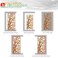 China Laser Cut Decorative Corten Steel Garden Panels Multifunctional Weathering Resistant for sale