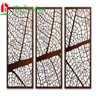 China 2mm Thick Laser Cut Metal Privacy Panels Freestanding Portable for sale