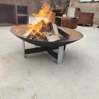 China ISO9001 Large Outdoor Metal Fireplace Woodburning Versatile Design for sale