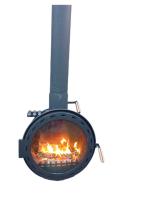 China 60cm 90cm Indoor Suspended Wood Burning Fire Pits Stove Fireplace High Temper Resistant for sale