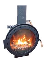 China 60cm 90cm Indoor Suspended Wood Burning Fire Pits Stove Fireplace High Temper Resistant for sale