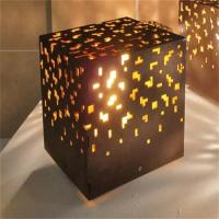 China 10W 12W Corten Steel Bollard Lights Rust Color Outdoor Decoration Lighting Fixture for sale