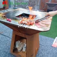 China ISO9001 D1000mm Commercial Charcoal Bbq Grill Smoker Customized for sale