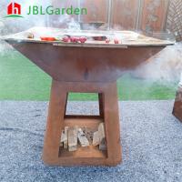 China ISO9001 D1000mm Commercial Charcoal Bbq Grill Smoker Customized for sale