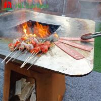 China Outdoor Garden Metal BBQ Grill Charcoal Fire Pit D1000mm Customizable for sale