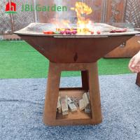 China Outdoor Garden Metal BBQ Grill Charcoal Fire Pit D1000mm Customizable for sale