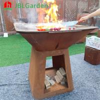 China Outdoor Garden Metal BBQ Grill Charcoal Fire Pit D1000mm Customizable for sale
