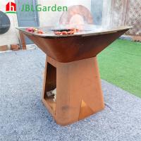 China Outdoor Garden Metal BBQ Grill Charcoal Fire Pit D1000mm Customizable for sale