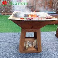 China Outdoor Garden Metal BBQ Grill Charcoal Fire Pit D1000mm Customizable for sale