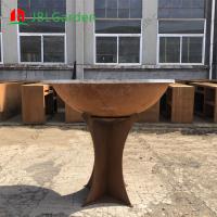 China Corrosion Resistant Corten Steel BBQ Grill Outdoor Charcoal Grill Rusty Red for sale