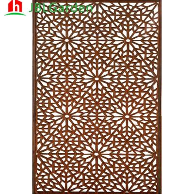China 900*1800mm Corten Decorative Panels Outdoor Laser Cut Metal Privacy Screen ISO9001 for sale