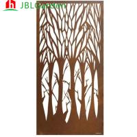 China 900*1800mm Corten Decorative Panels Outdoor Laser Cut Metal Privacy Screen ISO9001 for sale
