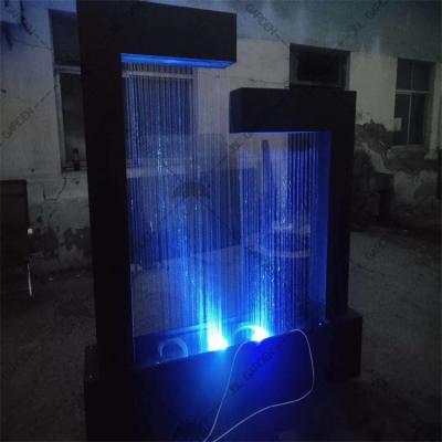 China Decorative 1800mm Corten Steel Water Feature Rain Curtain Water Fall SGS for sale