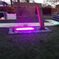 China Rusty Waterfall Corten Steel Water Feature 1800mm*1800mm Anti Wear for sale