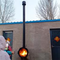 China ISO9001 Indoor Wood Burning Fire Pits Wall Mounted Suspended Wood Stove for sale