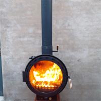 China Indoor 600mm Wood Burning Fire Pits Suspended Wood Burning Fireplace ISO9001 for sale