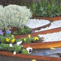 China 1000mm long Corten Steel Lawn Edging  Rust Like Rusted Metal Garden Edging for sale