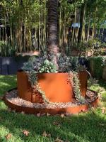China 1000mm long Corten Steel Lawn Edging  Rust Like Rusted Metal Garden Edging for sale
